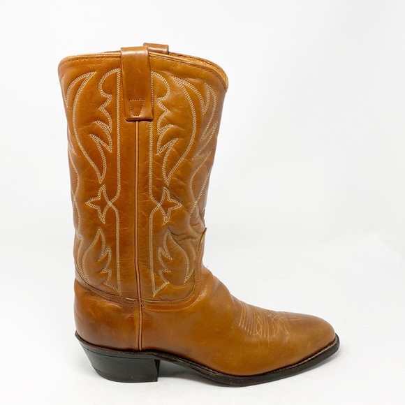 Sears | Shoes | Vintage Sears Roebuck Mens Tan Leather Cowboy Boots ...